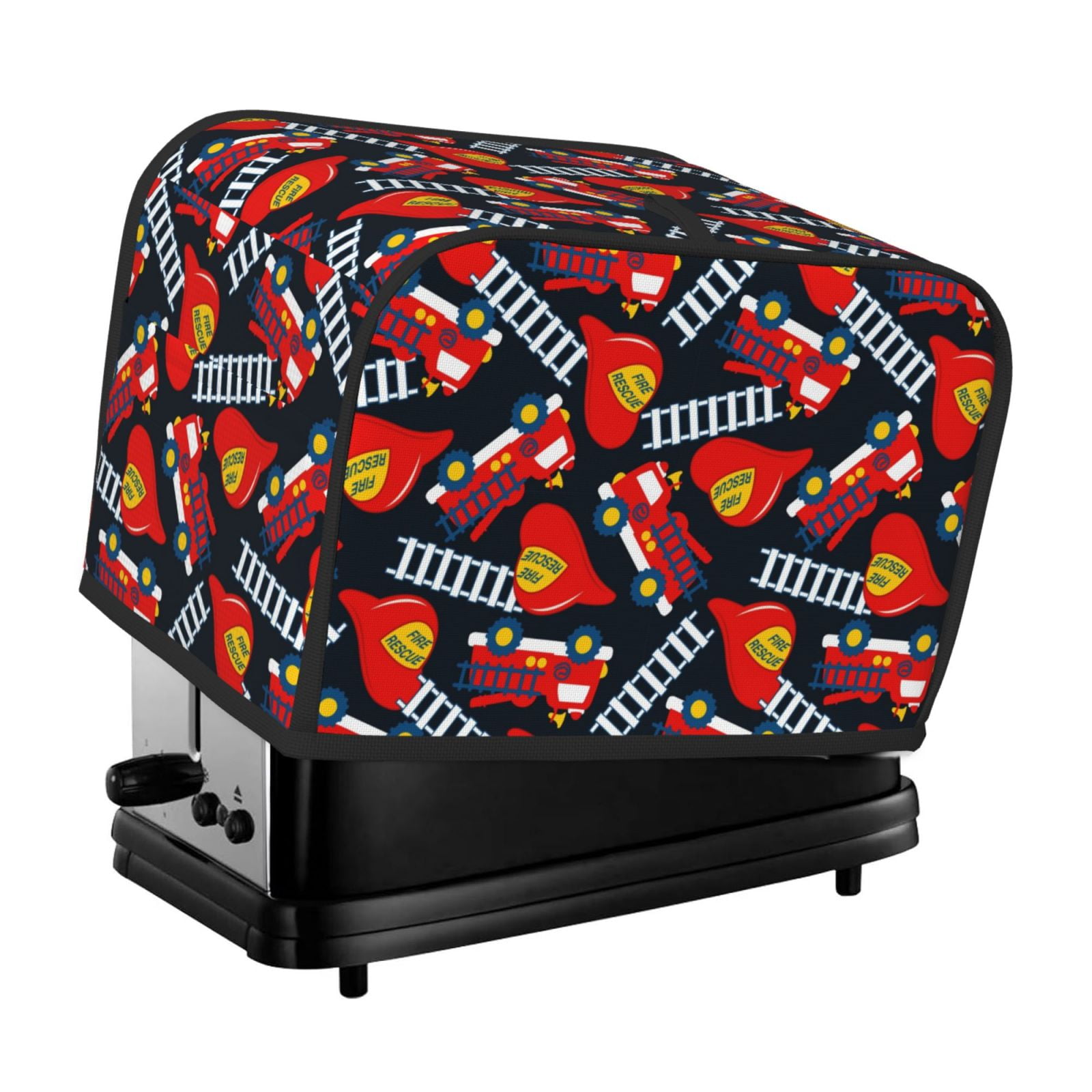 2 Slice Toaster Cover with Pockets - Fire Rescue With Red Helmet And ...
