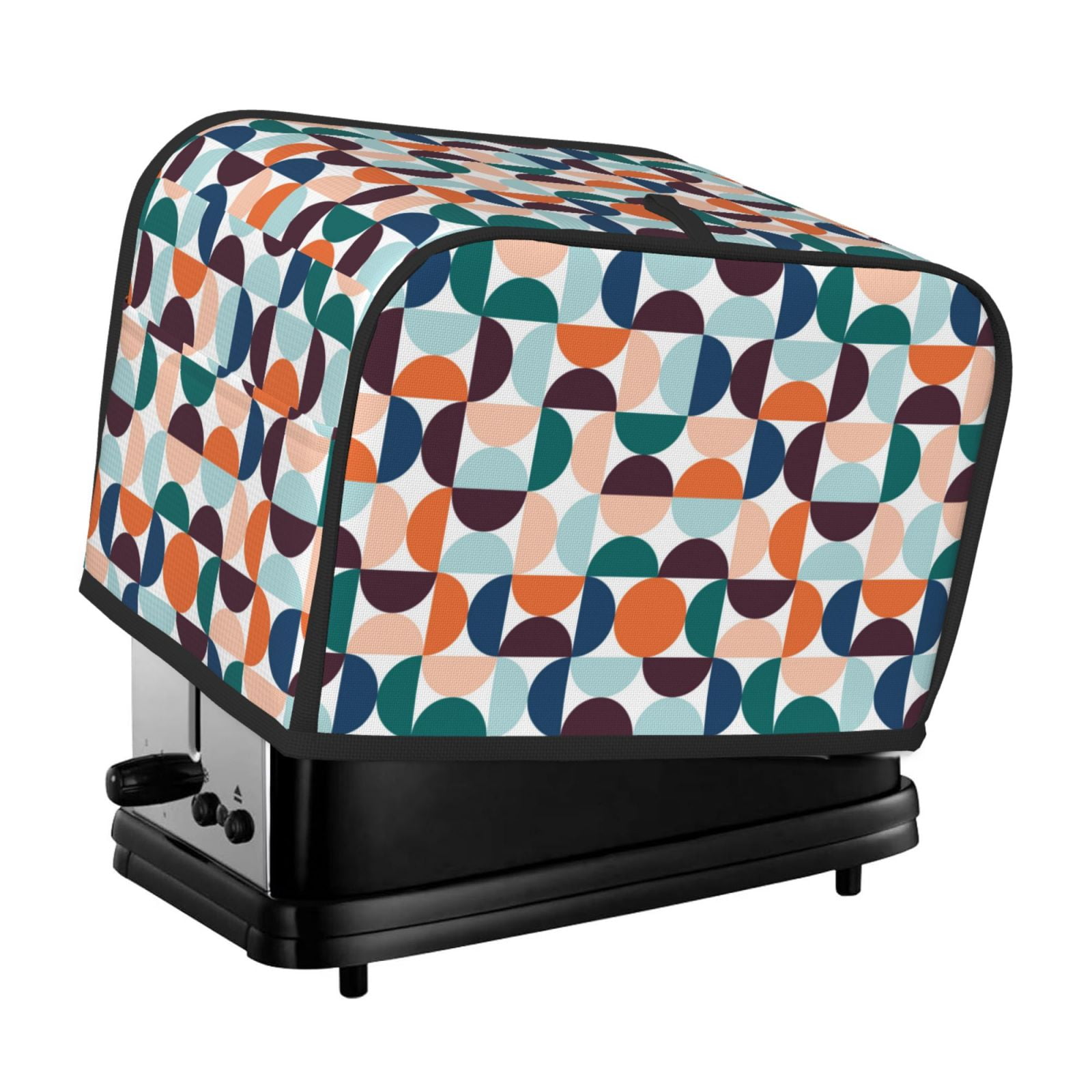 2 Slice Toaster Cover with Pockets, Geometry abstractly colorful Bread ...