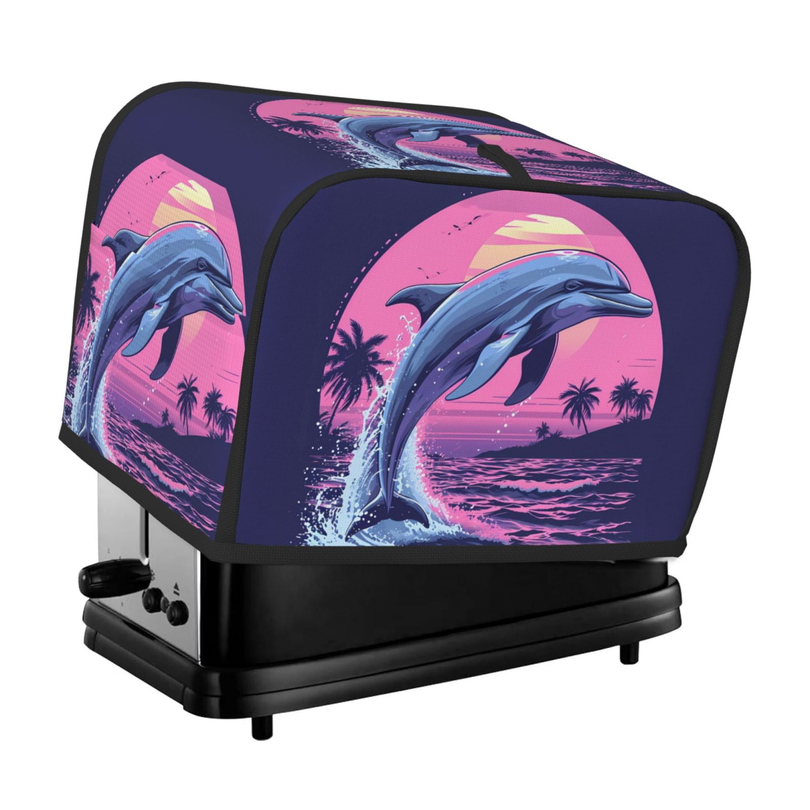 2 Slice Toaster Cover with Pockets - Hawaiian Beach Dolphin Water Proof ...