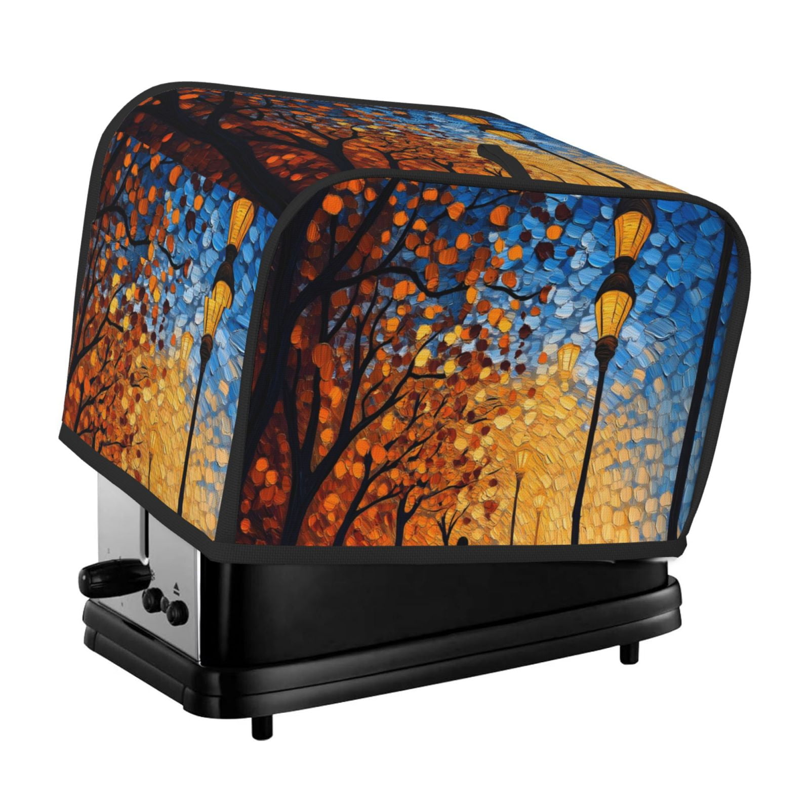 2 Slice Toaster Cover with Pockets - Impressionist Night Walkway Water ...