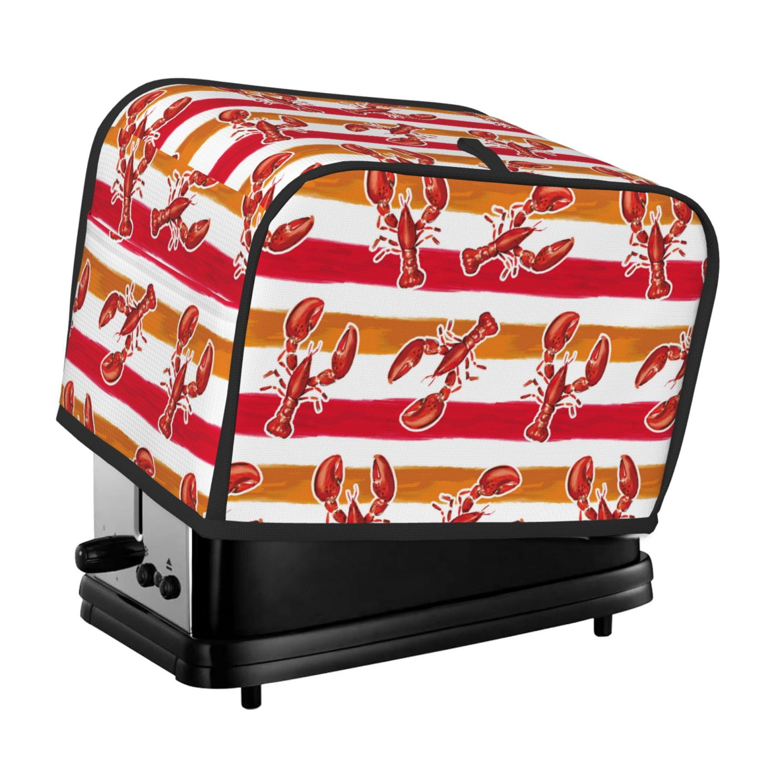 2 Slice Toaster Cover with Pockets - Lobster Stripes Water Proof ...
