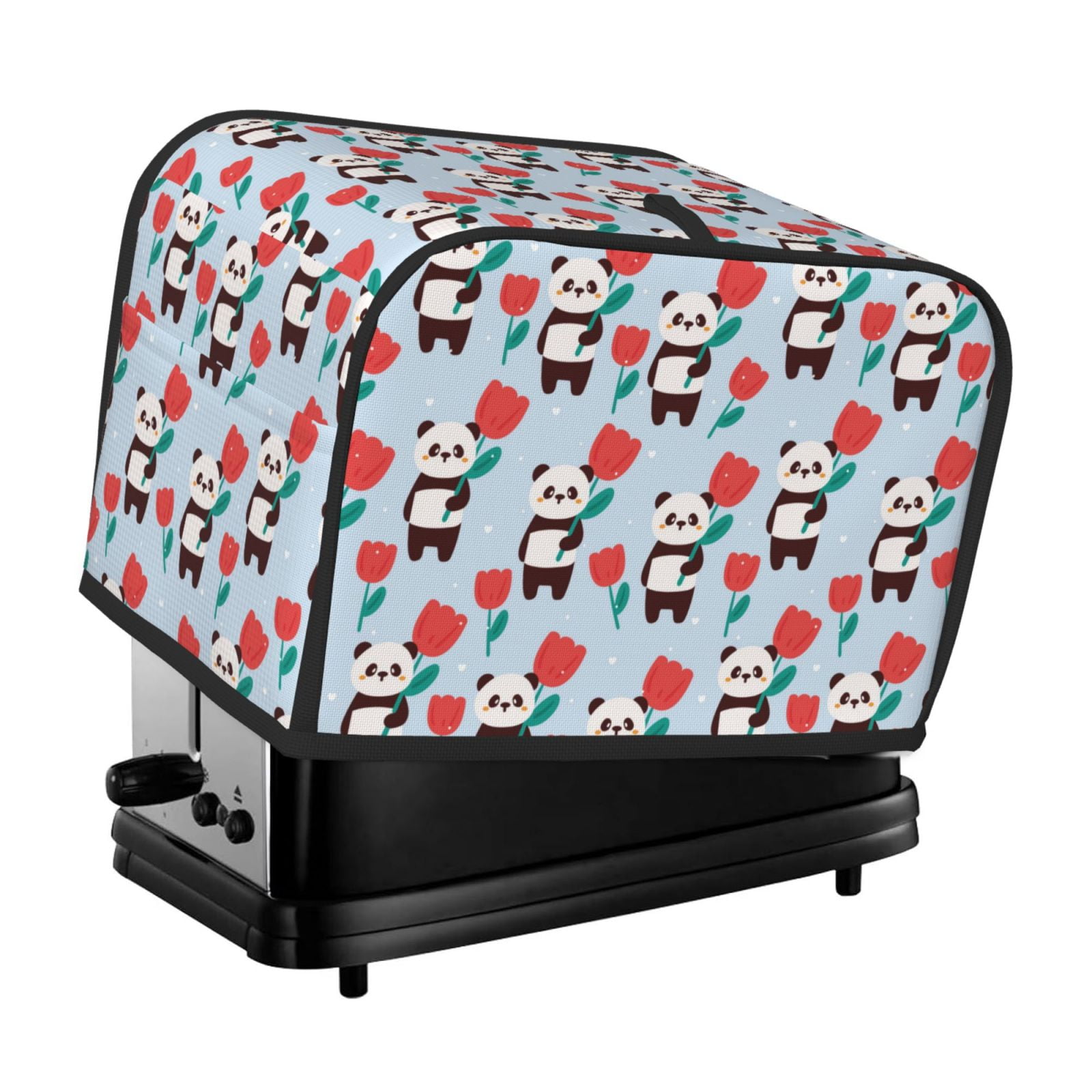 2 Slice Toaster Cover with Pockets - Panda And Rose Water Proof ...