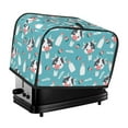 2 Slice Toaster Cover with Pockets, Peppy Cute Cow Strawberry Milk ...