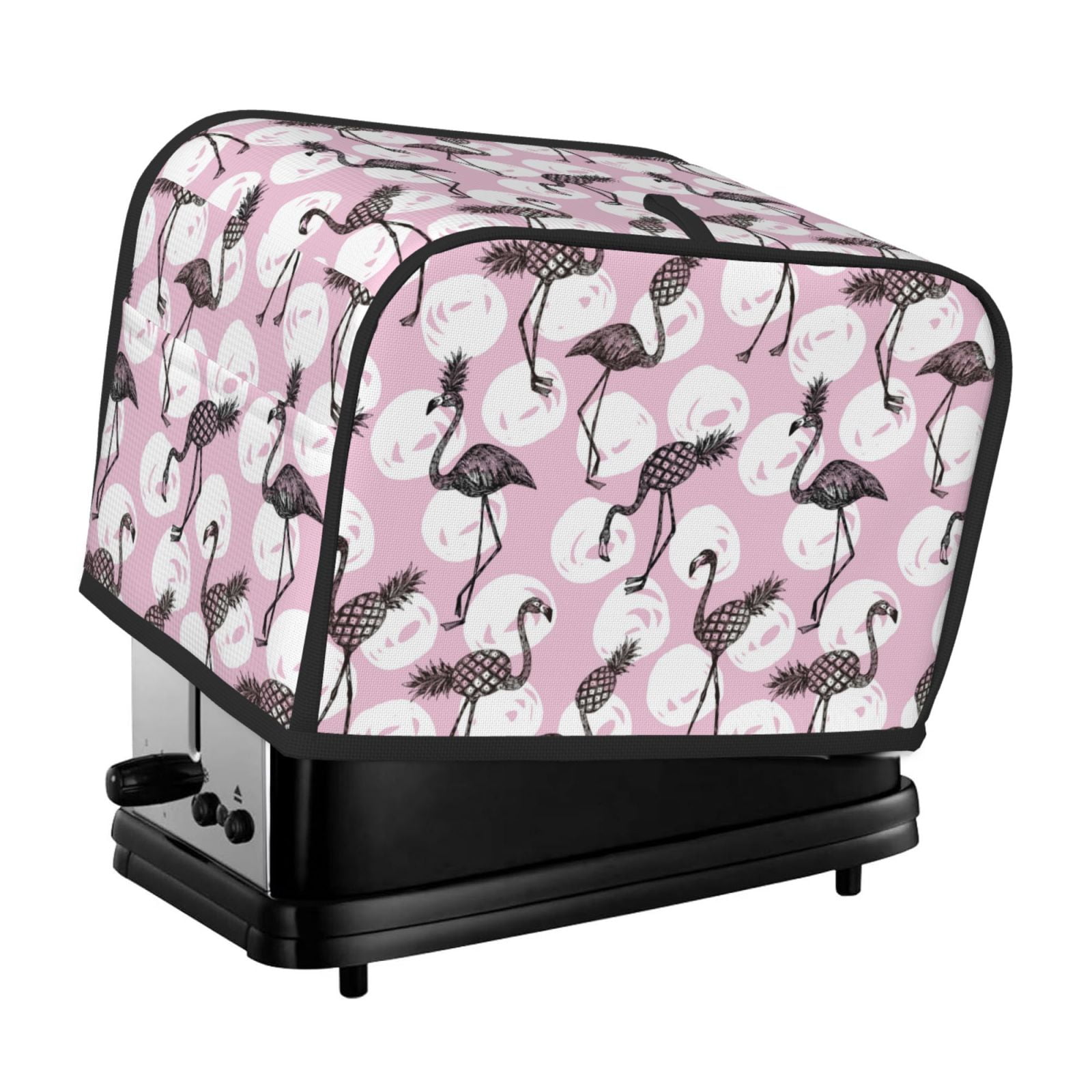2 Slice Toaster Cover with Pockets, Pineapple Flamingo Bread Machine ...