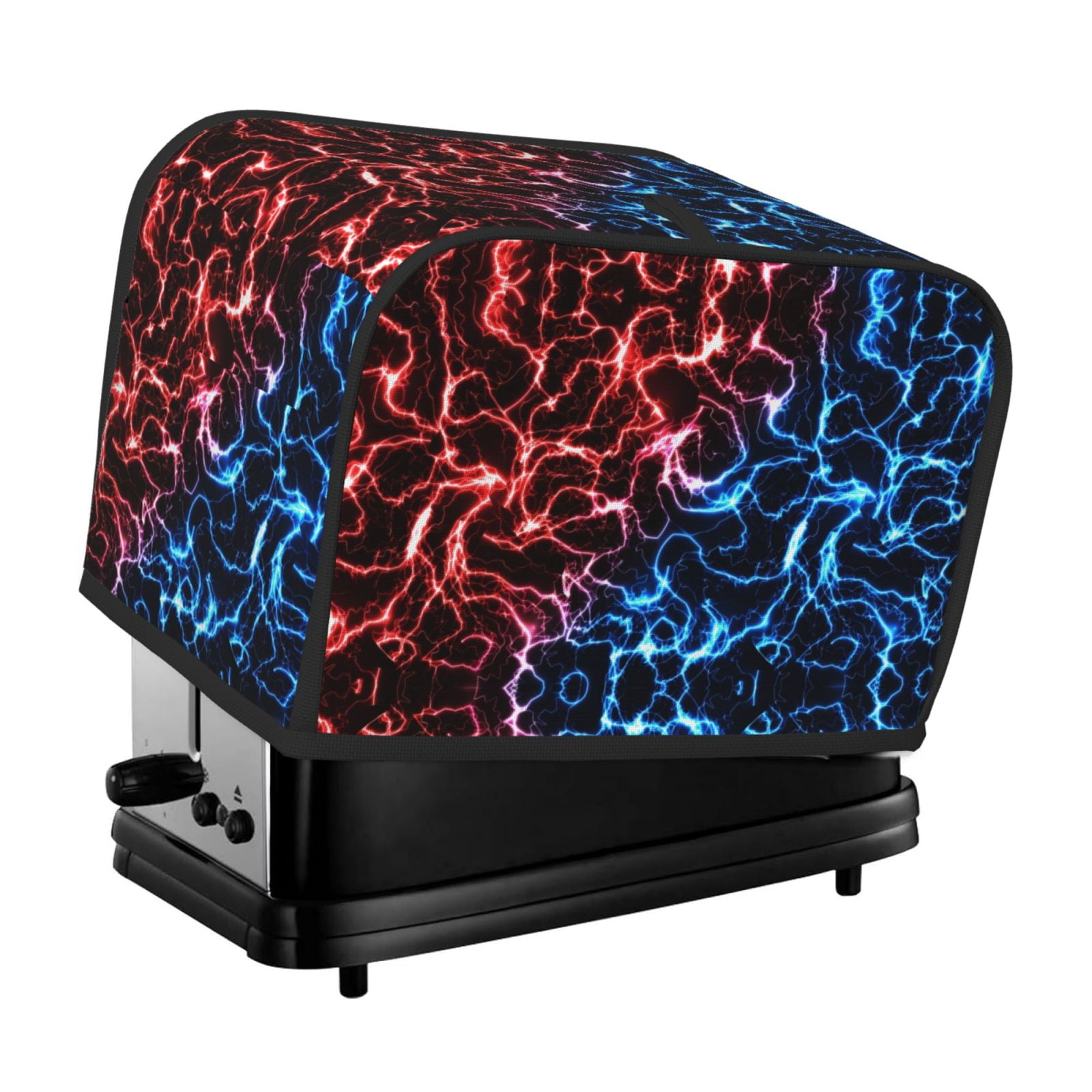 2 Slice Toaster Cover with Pockets - Red And Blue Lightning Water Proof ...