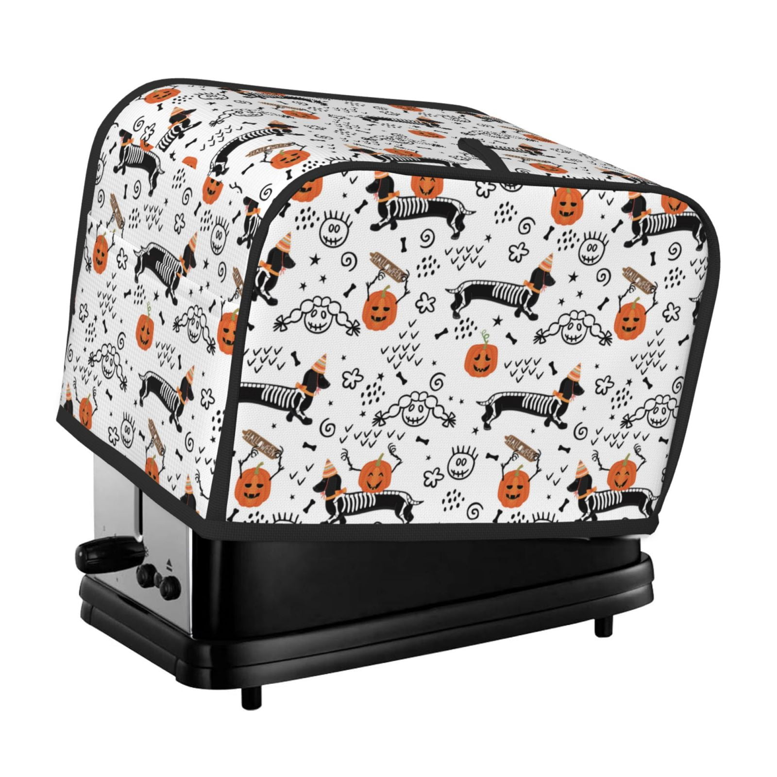 2 Slice Toaster Cover with Pockets - Retro Compass Water Proof ...