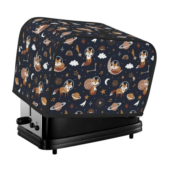 2 Slice Toaster Cover with Pockets - Space Music Fox Water Proof ...