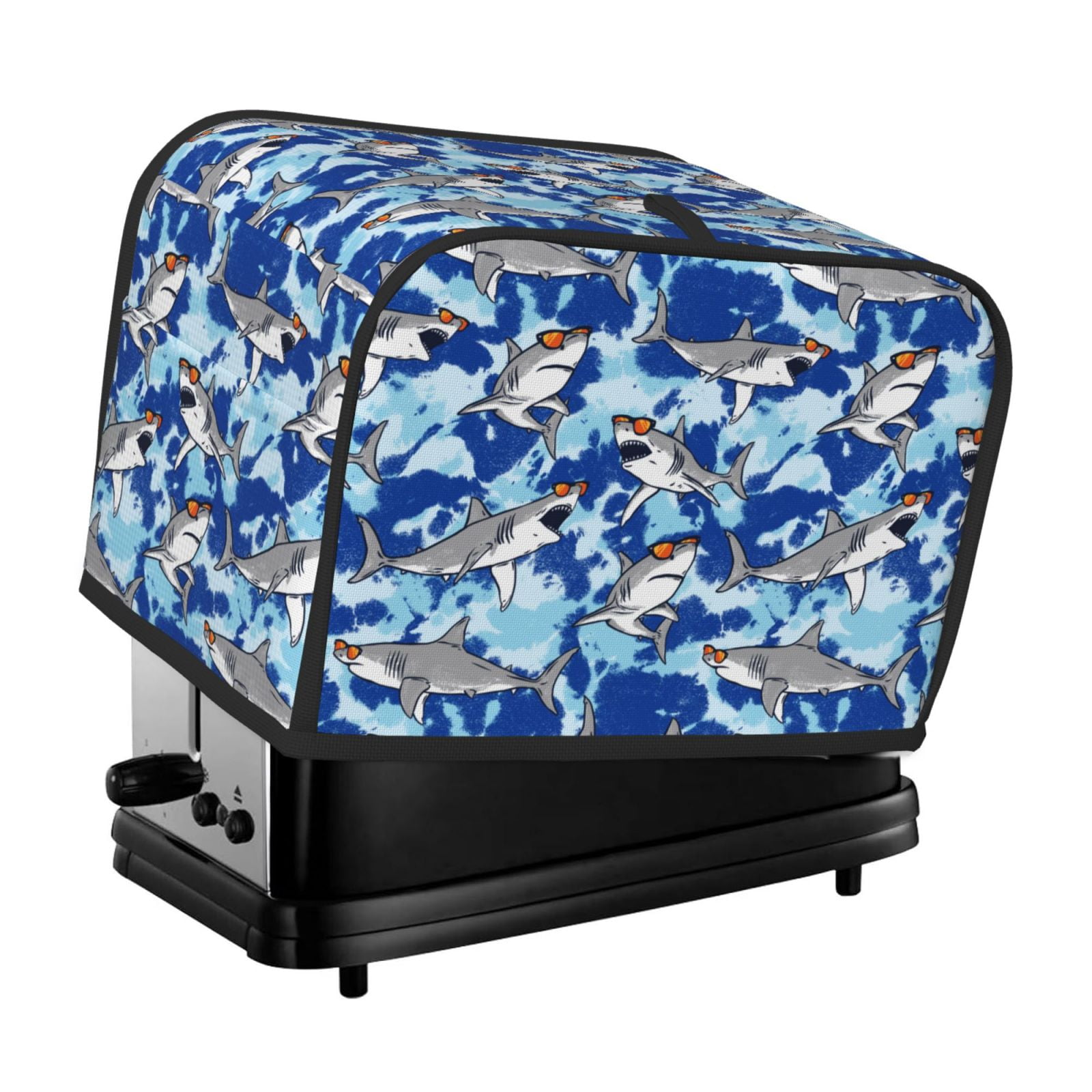 2 Slice Toaster Cover with Pockets - Spectacled Great White Shark Water ...