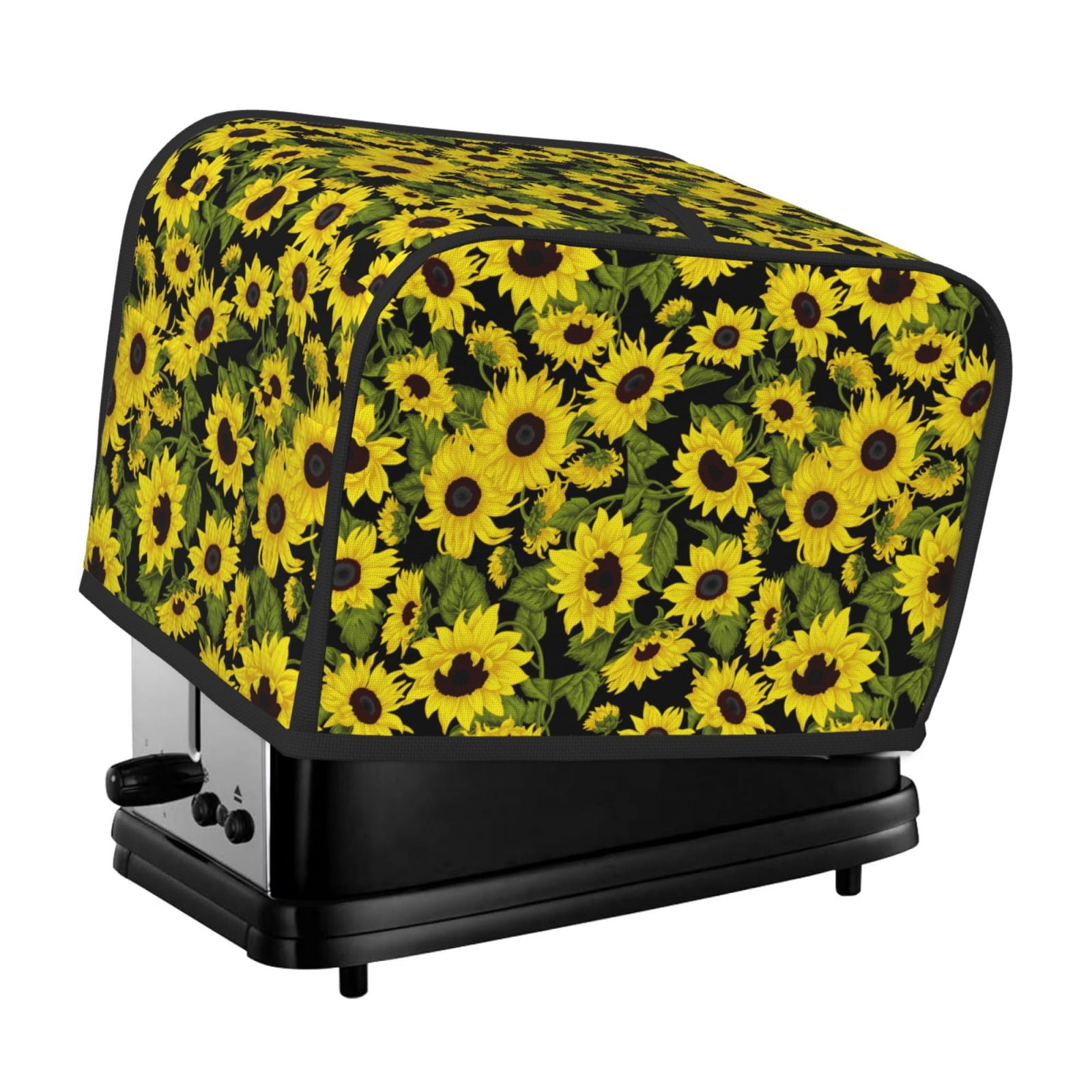 2 Slice Toaster Cover with Pockets - Sunflowers In Vintage Water Proof ...