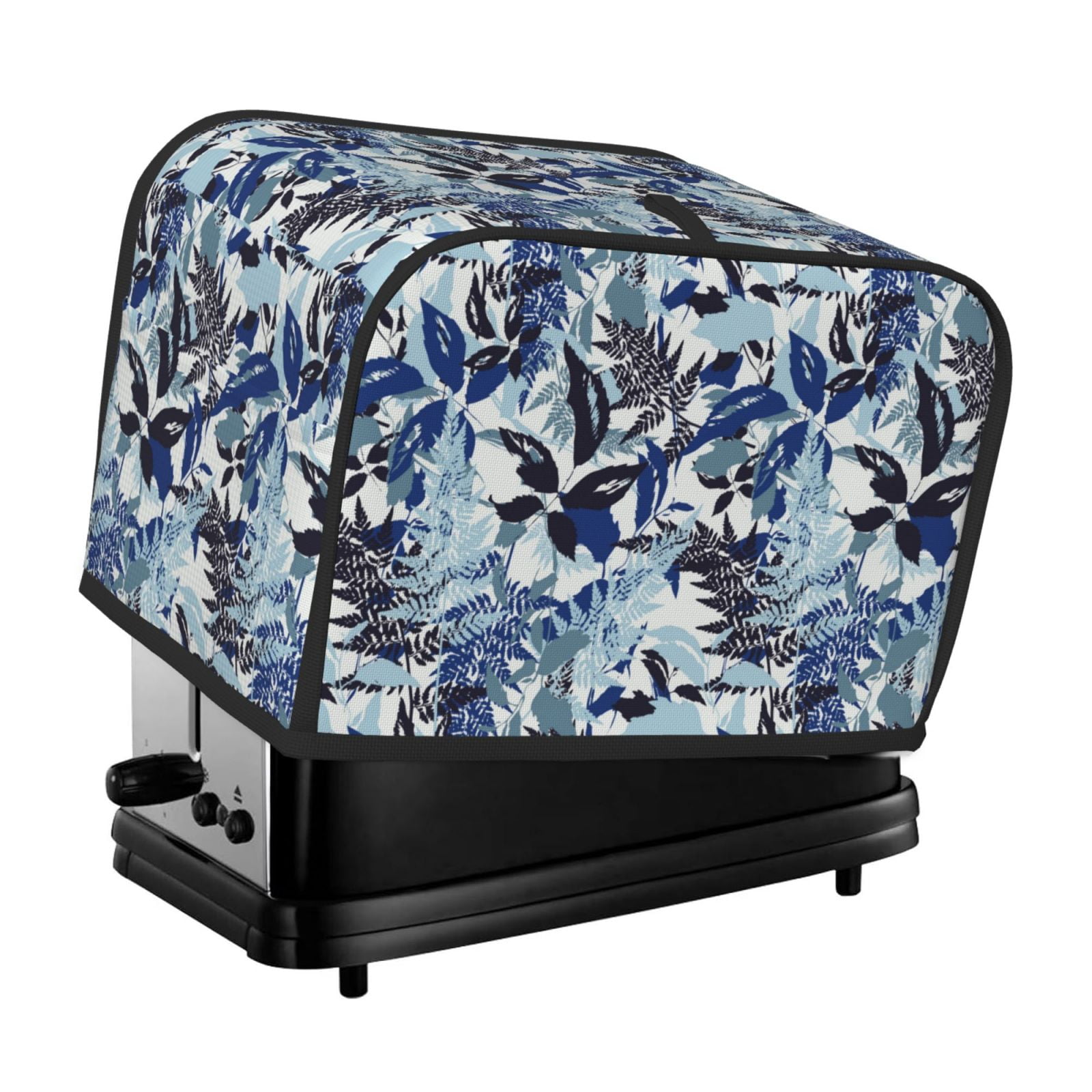 2 Slice Toaster Cover with Pockets - blue flower_A Water Proof ...