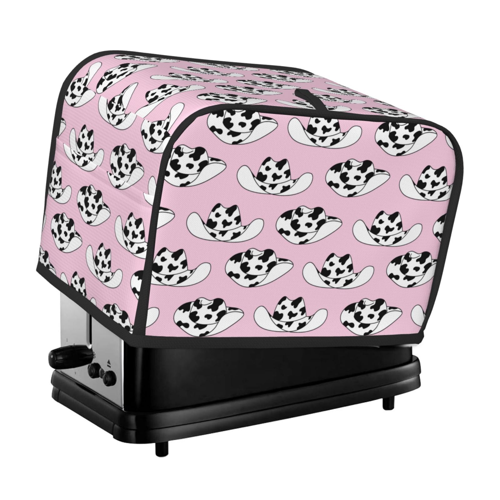 2 Slice Toaster Cover with Pockets - cowgirl hats cow print pink Water ...