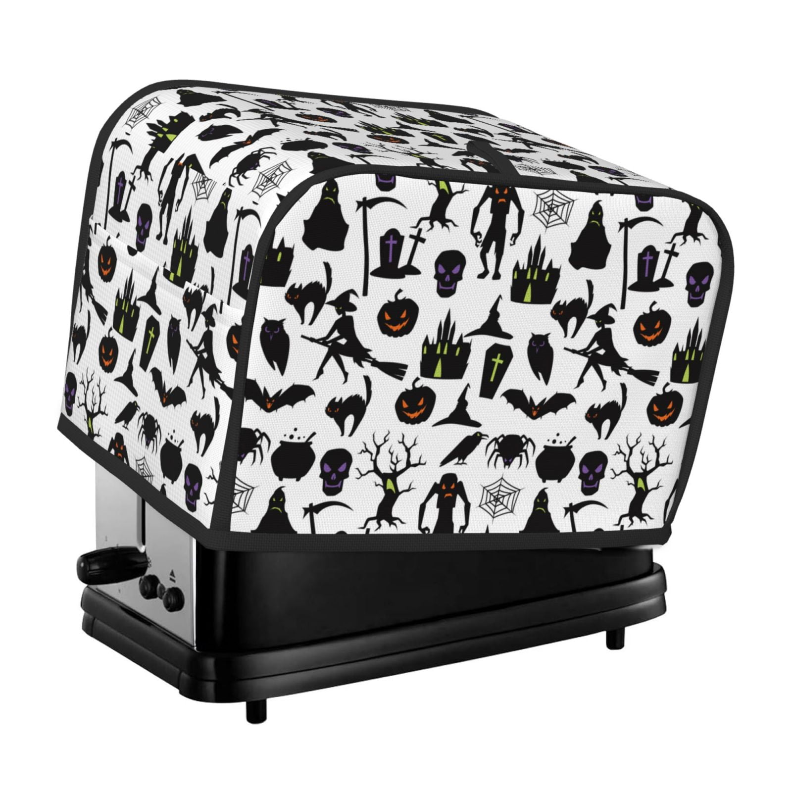 2 Slice Toaster Cover with Pockets - halloween pumpkin black Water ...