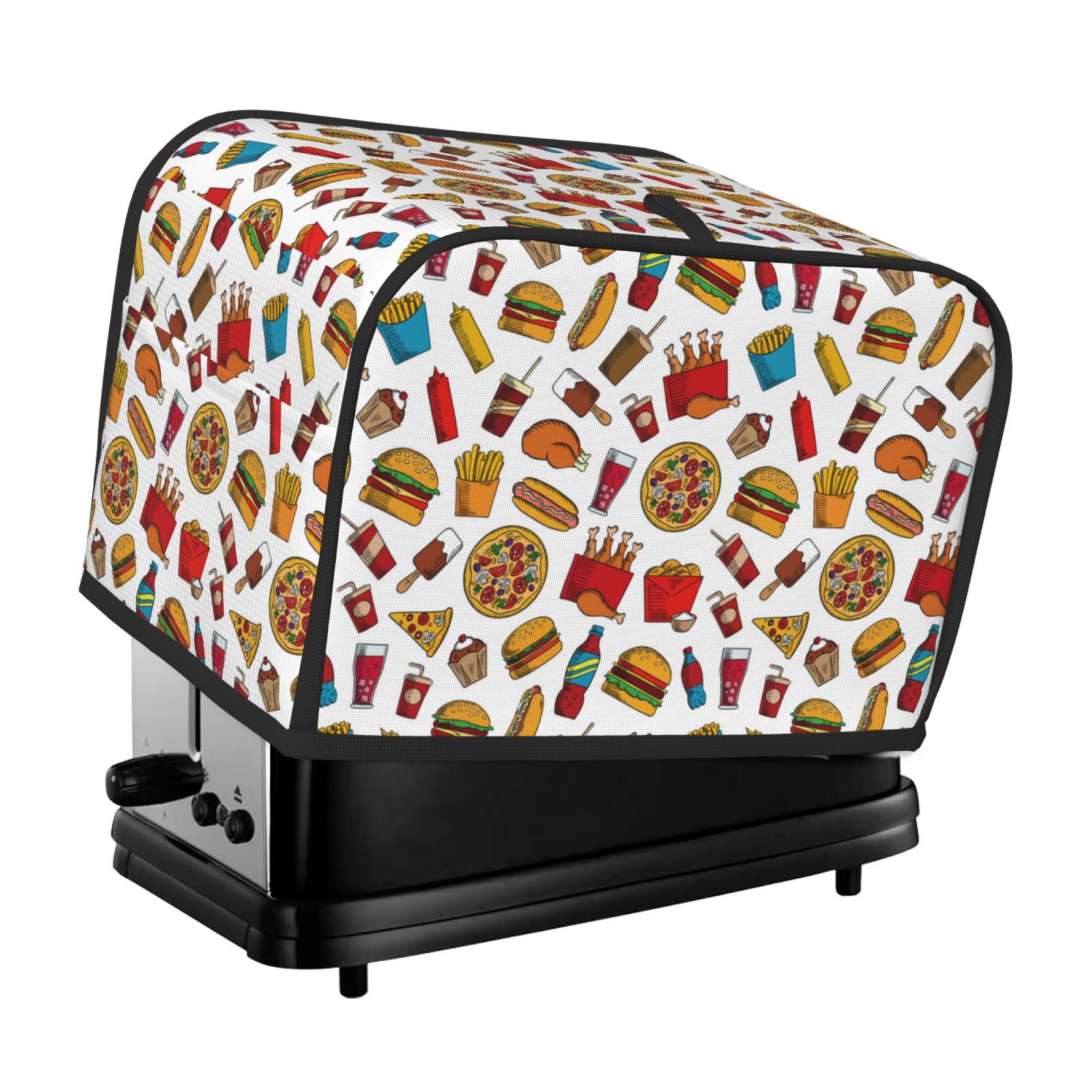 2 Slice Toaster Cover with Pockets - hot dog Pizza Water Proof ...