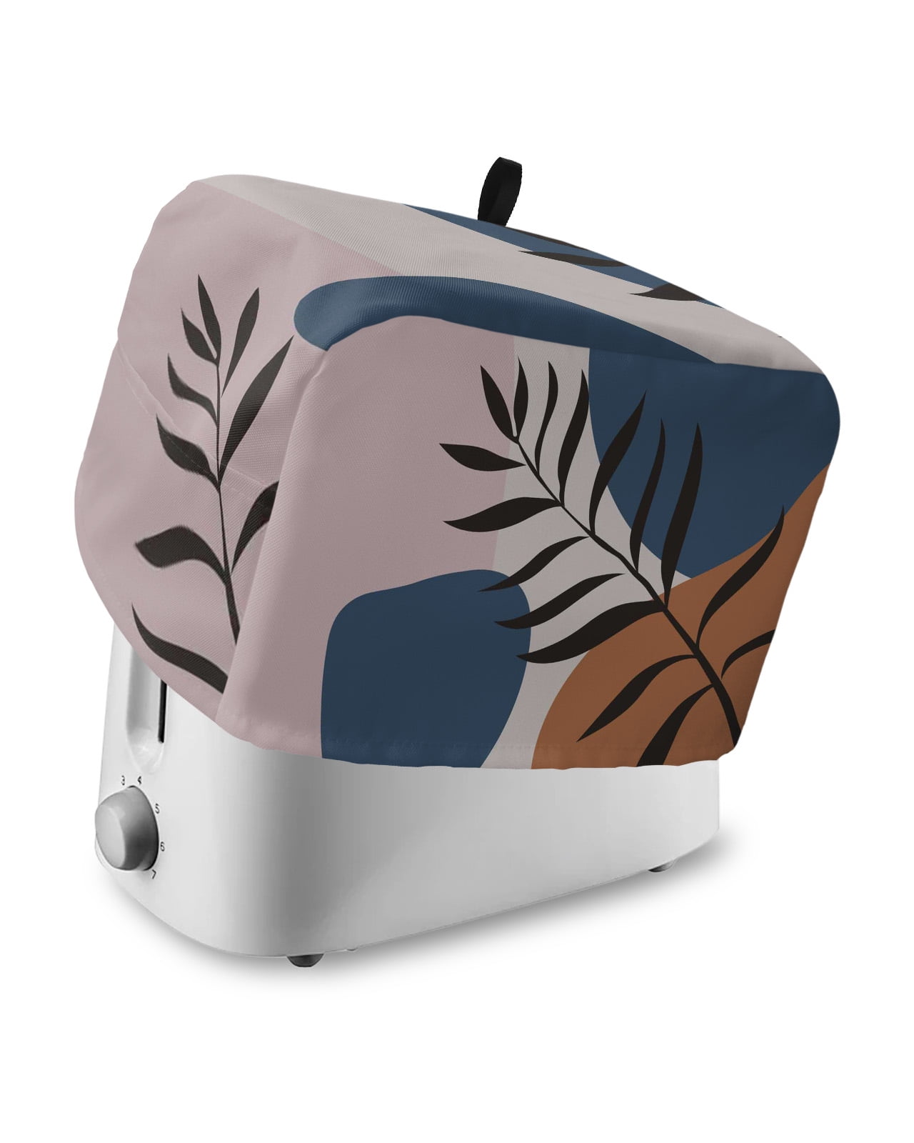 2 Slice Toaster Cover Tropical Plants Leaf Silhouette Blue Orange ...