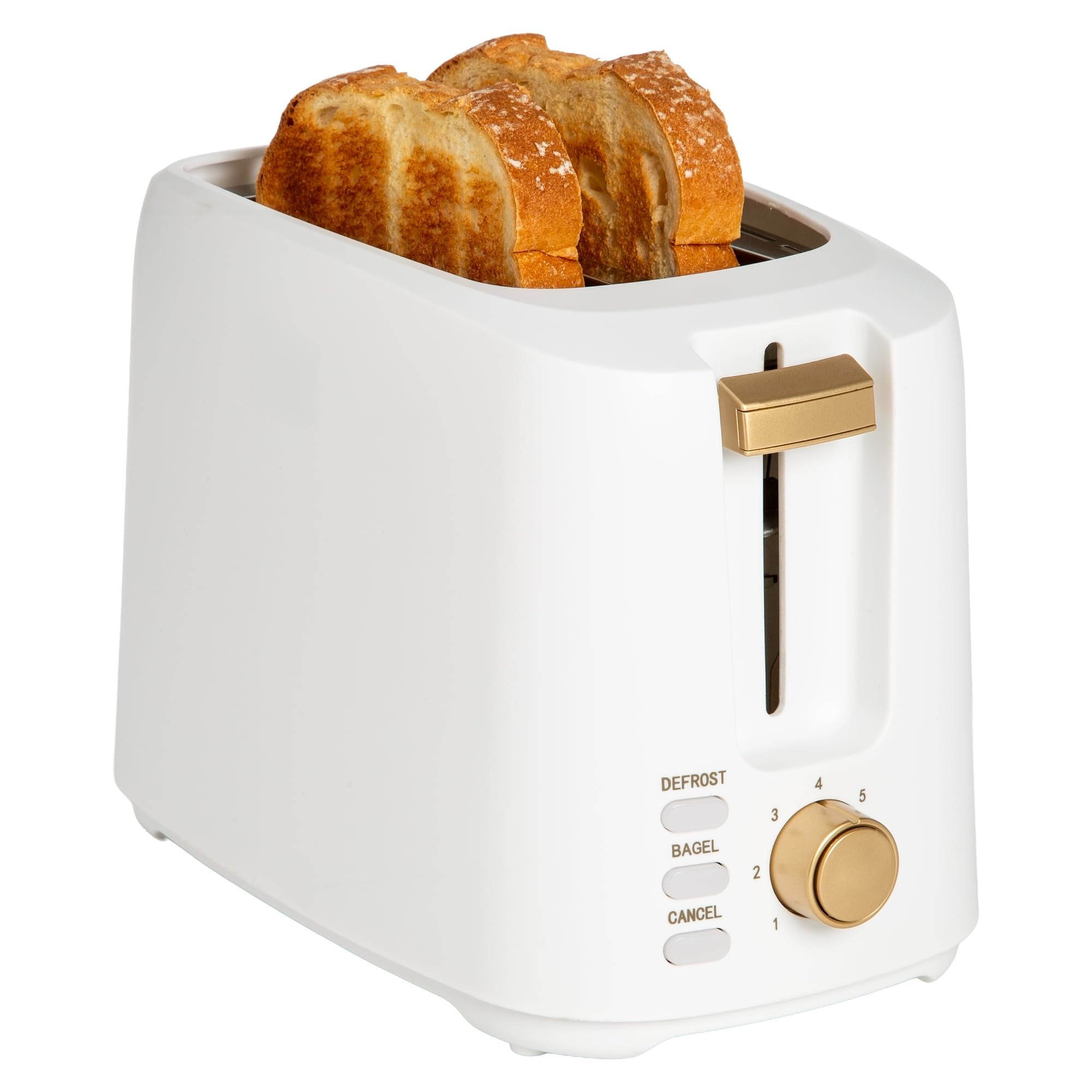 2-Slice Toaster, Extra-Wide Slots, 7 Browning Settings, Bagel & Defrost Functions, Removable ...