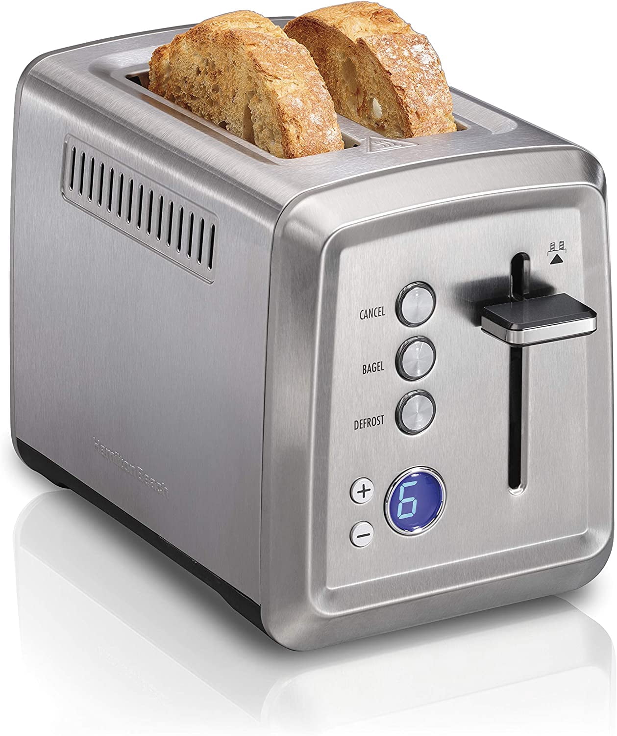 2 Slice Toaster with Extra-Wide Slots, Bagel Setting, Toast Boost ...