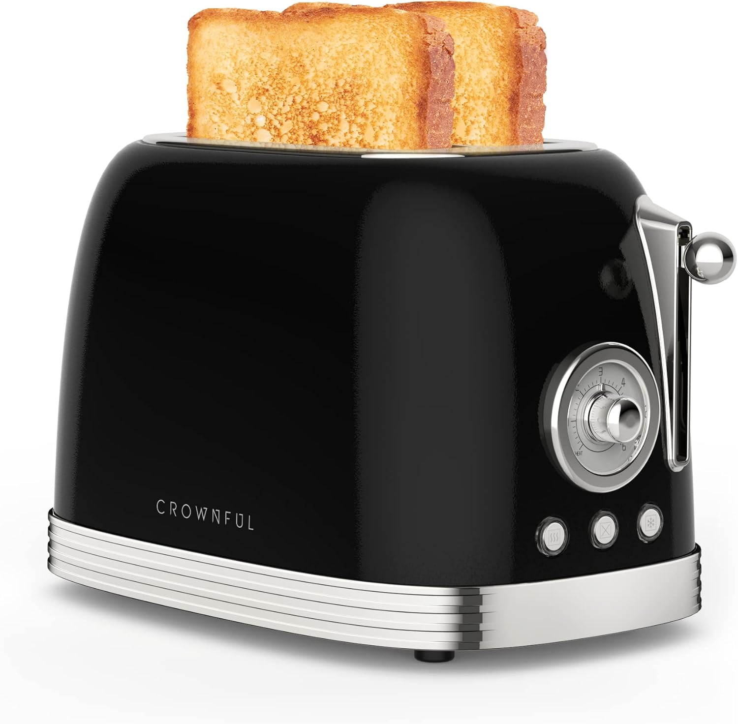 2-Slice Toaster, Extra Wide Slots Toaster, Retro Stainless Steel with ...