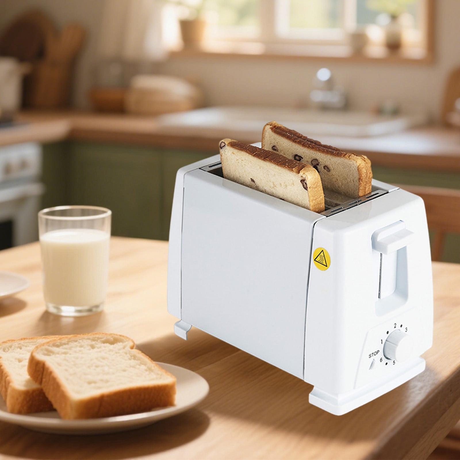 2-Slice Toaster Machine,9.84x5.11x6.69" Toaster Oven,Mechanical Push ...