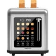 2 Slice Toaster Touch Screen, Stainless Steel Toasters Digital Timer 2 ...