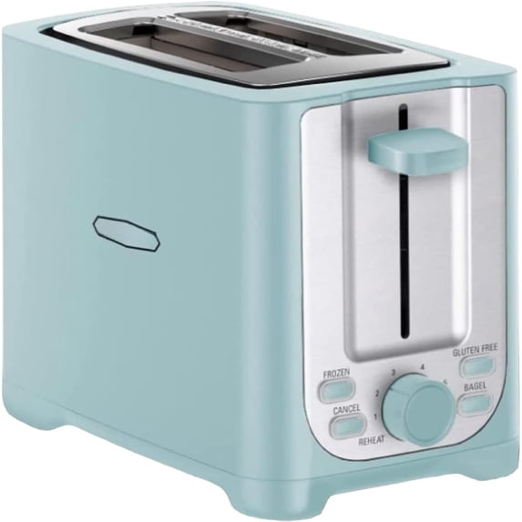 2 Slice Toaster with Shut Off - Extra Wide Slots & Removable Crumb Tray ...