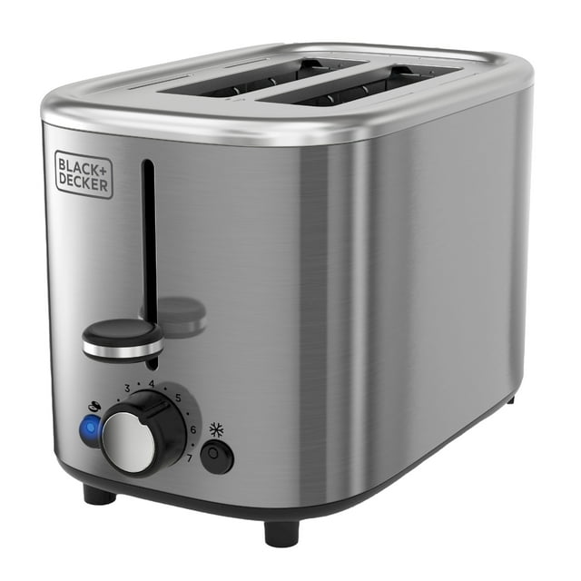 Black & Decker 2 Slice Wide Slot Stainless Steel Toaster - Walmart ...