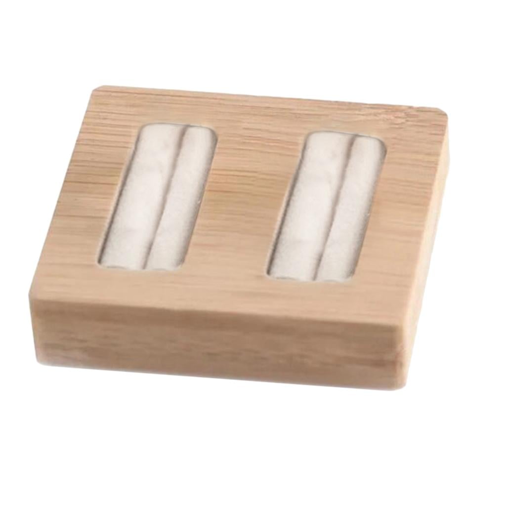 2-Slot Jewelry Ear Studs Display Tray Storage Box Case s Holder ...