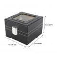 2 Slots Watch Storage Display Case Box Wristwatch Luxury Jewelry ...