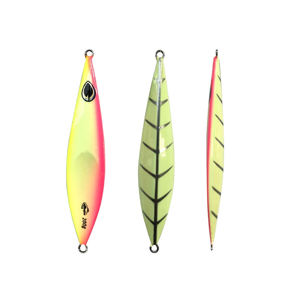 2 of AS Slow Pitch Jig Slow Falling Sinking Metal Jigging Pesca Glow ...