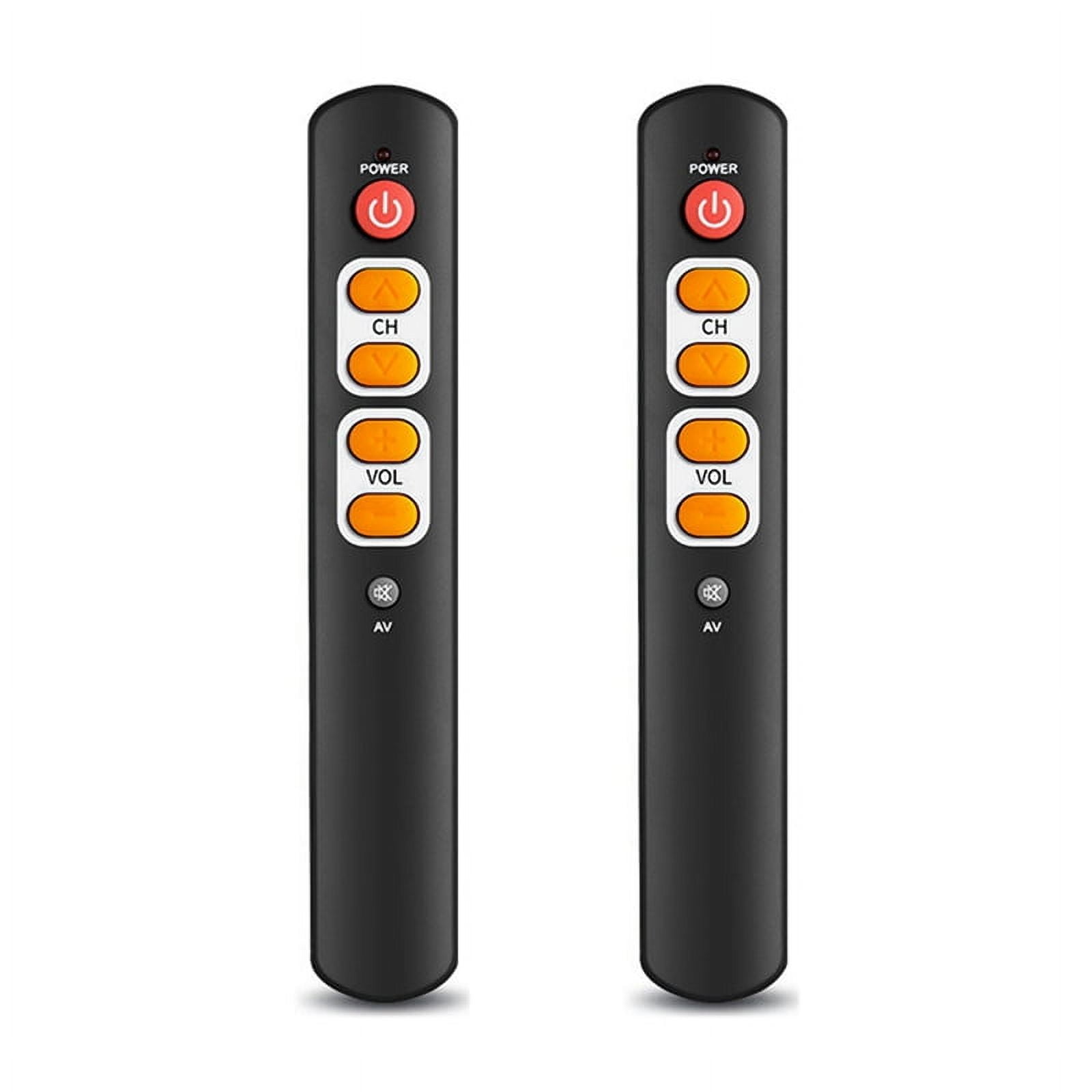 2 * Smart learning TV remote control-Black & Orange - Walmart.com