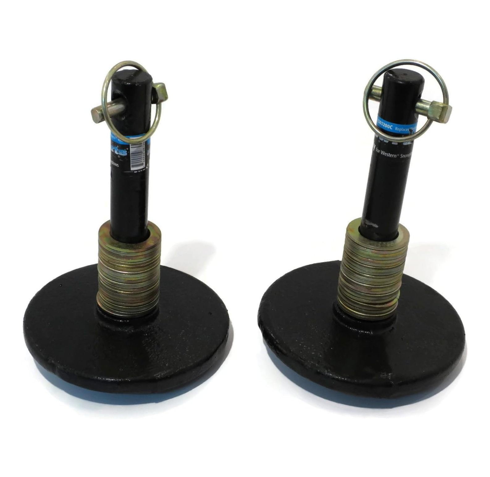 | (2) Snow PLOW Shoe Foot Assemblies for Blizzard Skid Steer Loader ...