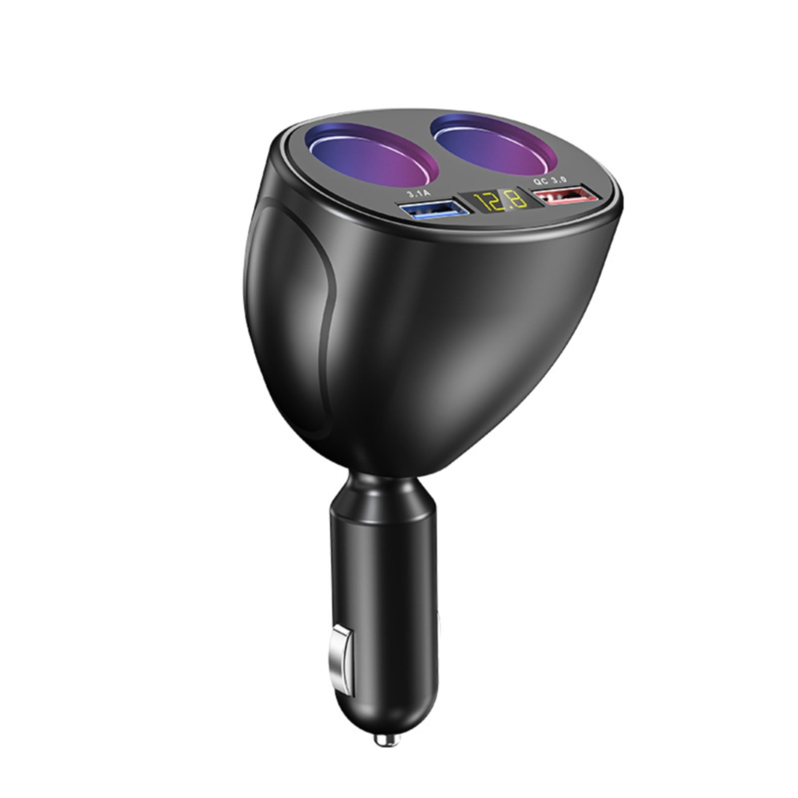 2 Socket Cigarette Splitter QC 3.0 Dual USB Ports Fast Car Adapter With ...