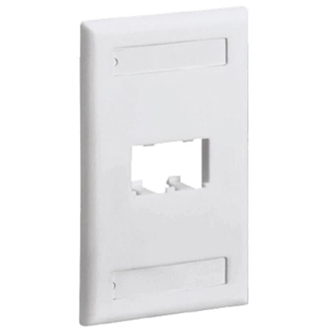 2 Socket Mini-Com Classic Faceplate - 2 x Sockets - Off White - Walmart.com