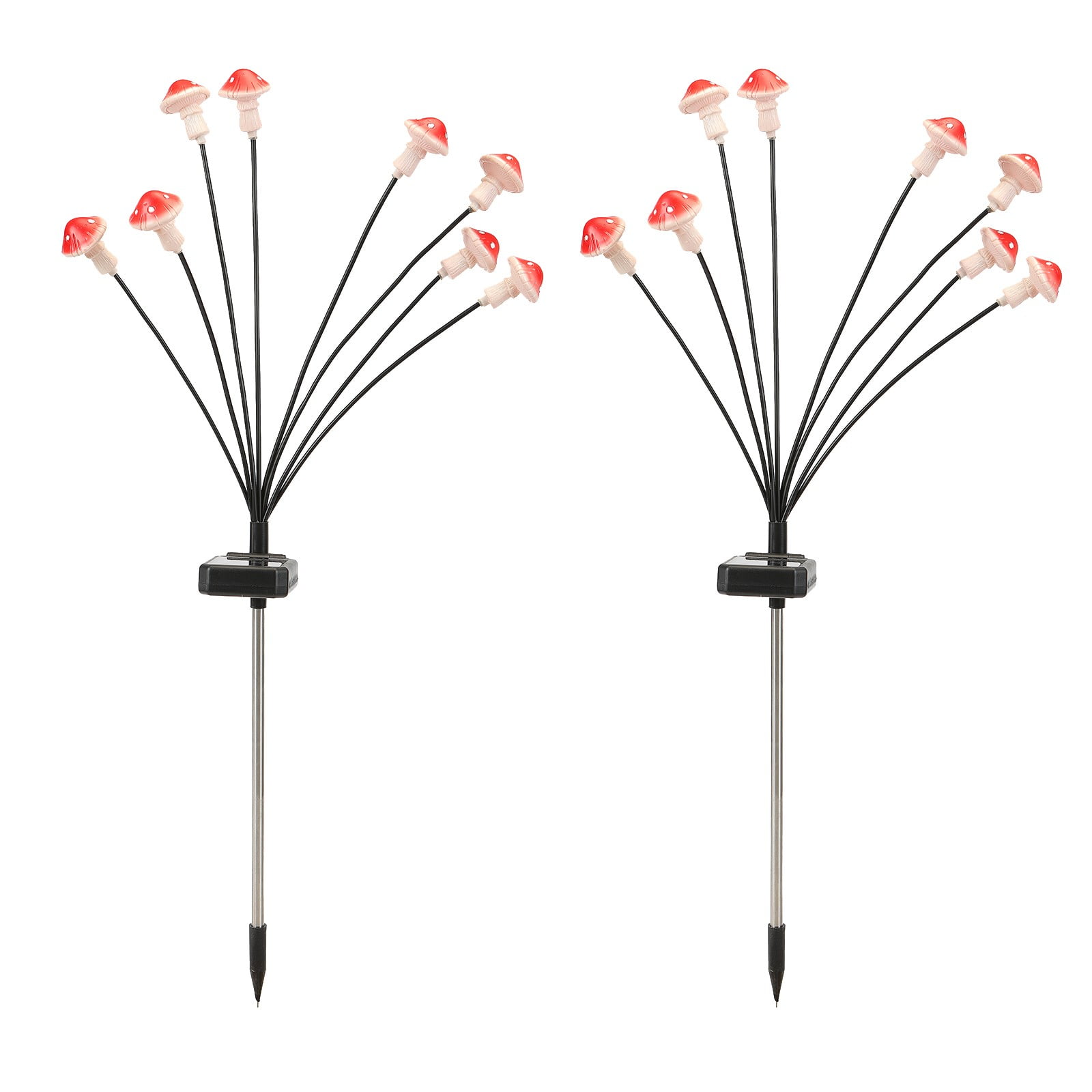 2𝙥𝙖𝙘𝙠 𝟴𝙇𝙀𝘿 Solar Garden Lights WaterproofUpgraded Solar MushroomsLights ...