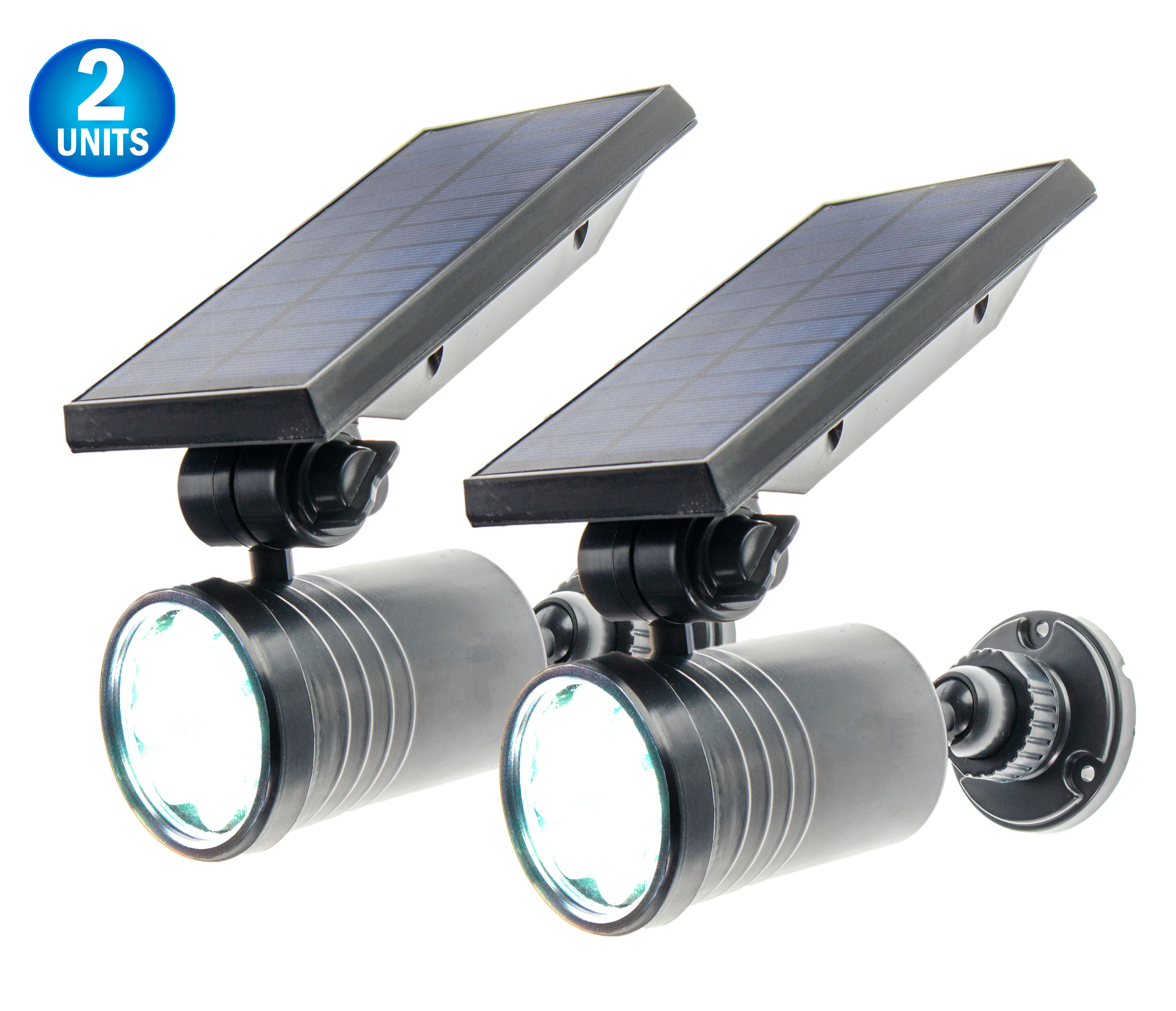 Solar Powered Motion Sensor Spotlight - IP66 Waterproof, 360° Rotatable ...