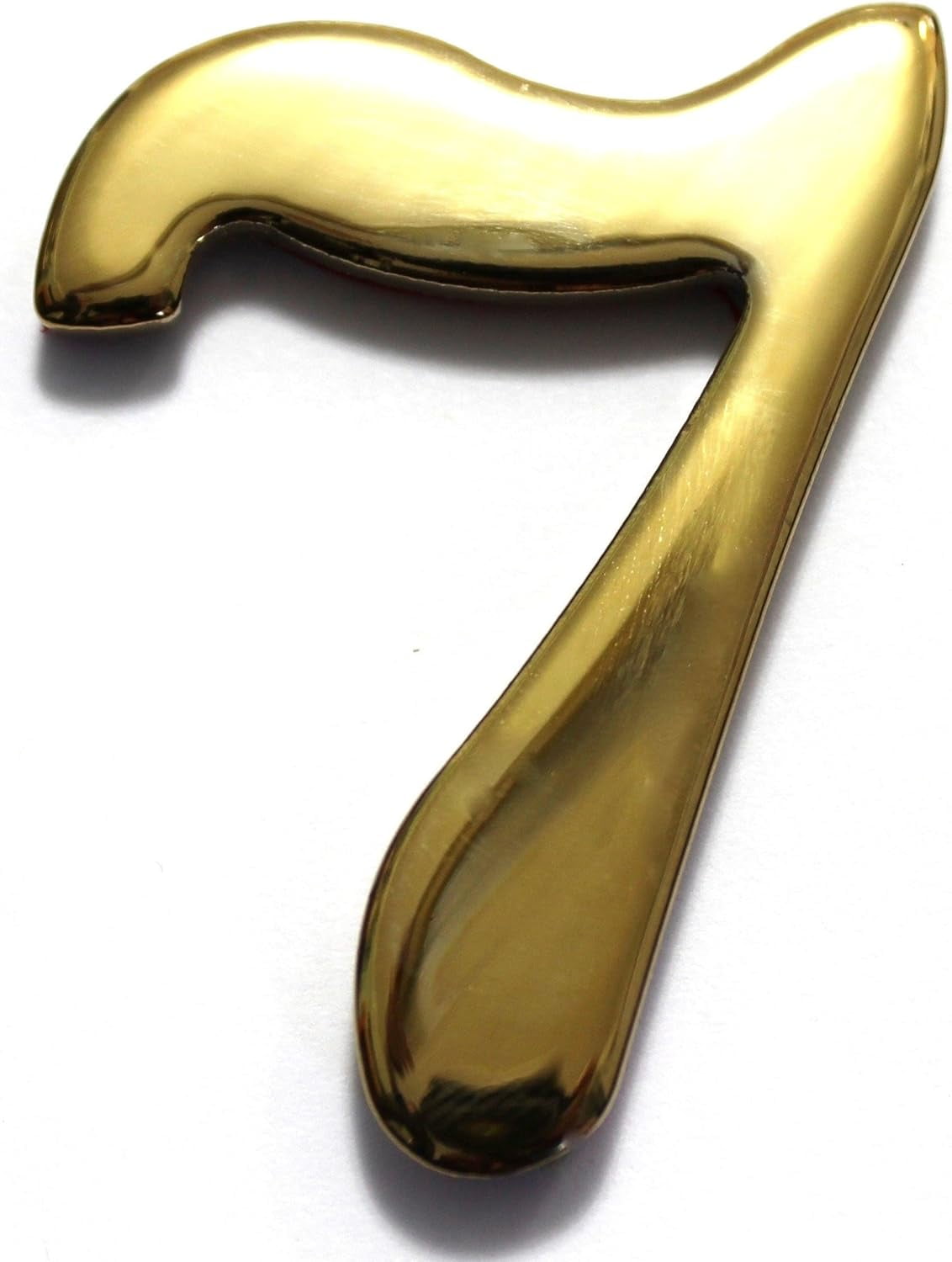 2" Solid Brass Mailbox Number #7 / Two Inch Tall Numbers with 3M Peel ...