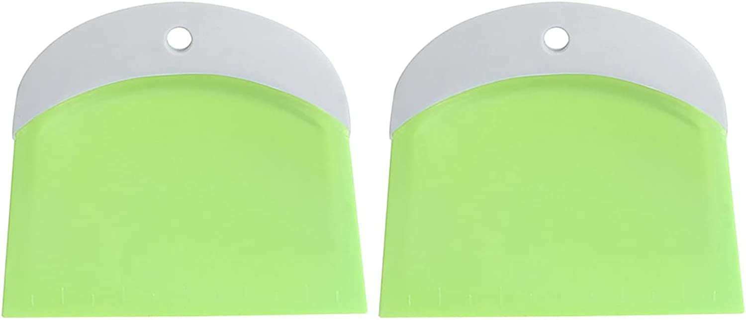 2 Spatulas for Bowls and Bench Scrapers, Multi-Purpose Kitchen Cake ...