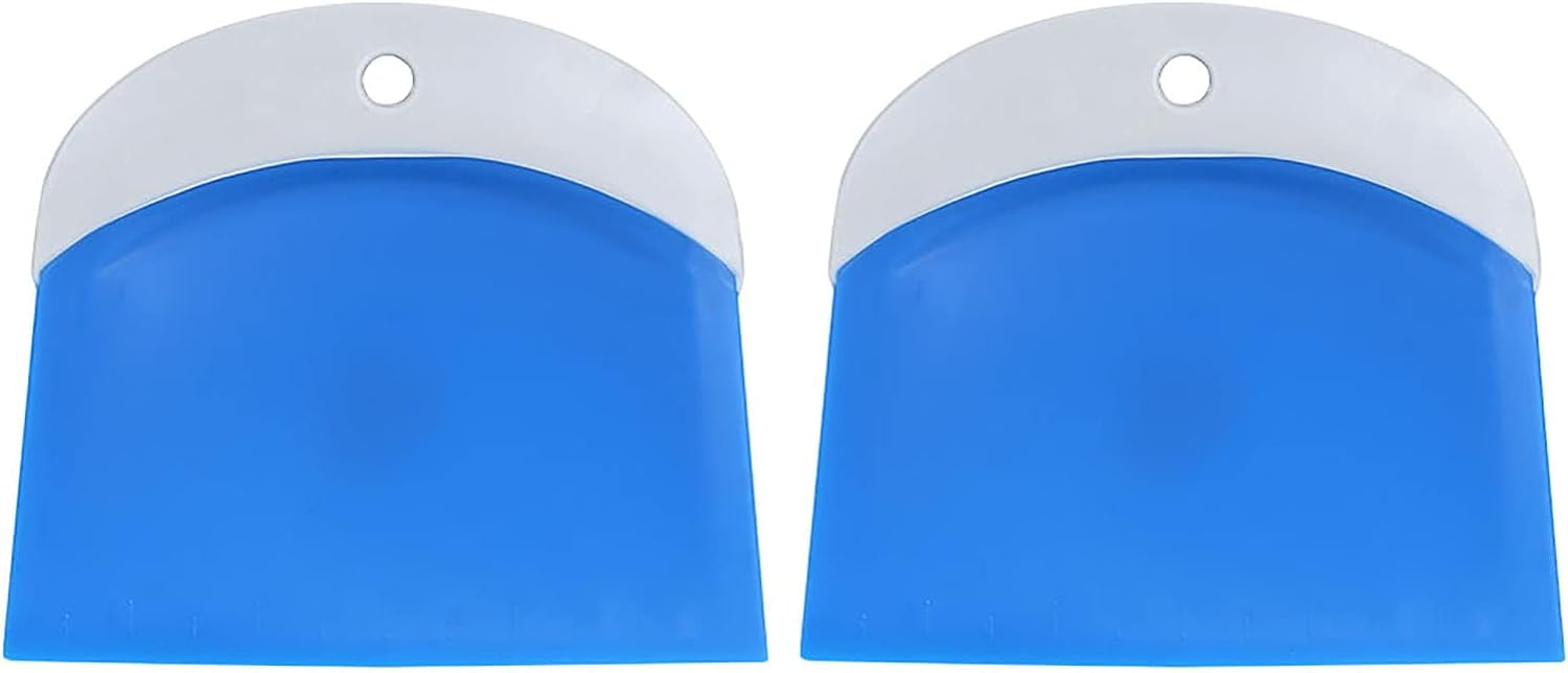 2 Spatulas for Bowls and Bench Scrapers, Multi-Purpose Kitchen Cake ...