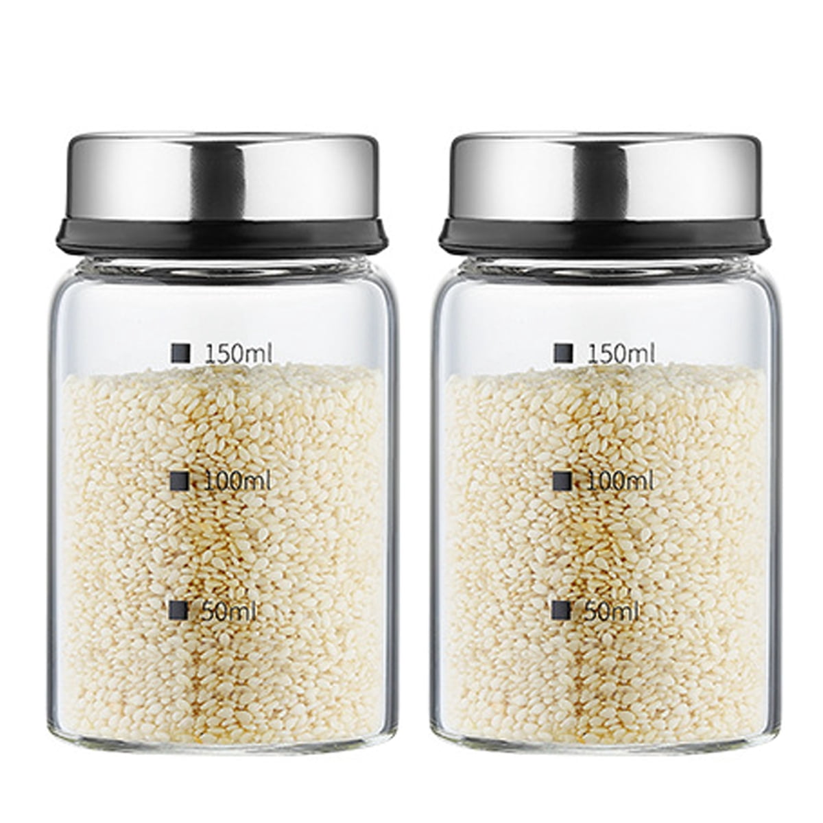 2 Spice Cans With Twisted Lids, Borosilicate Cans, Spice Cans Of 150Ml ...