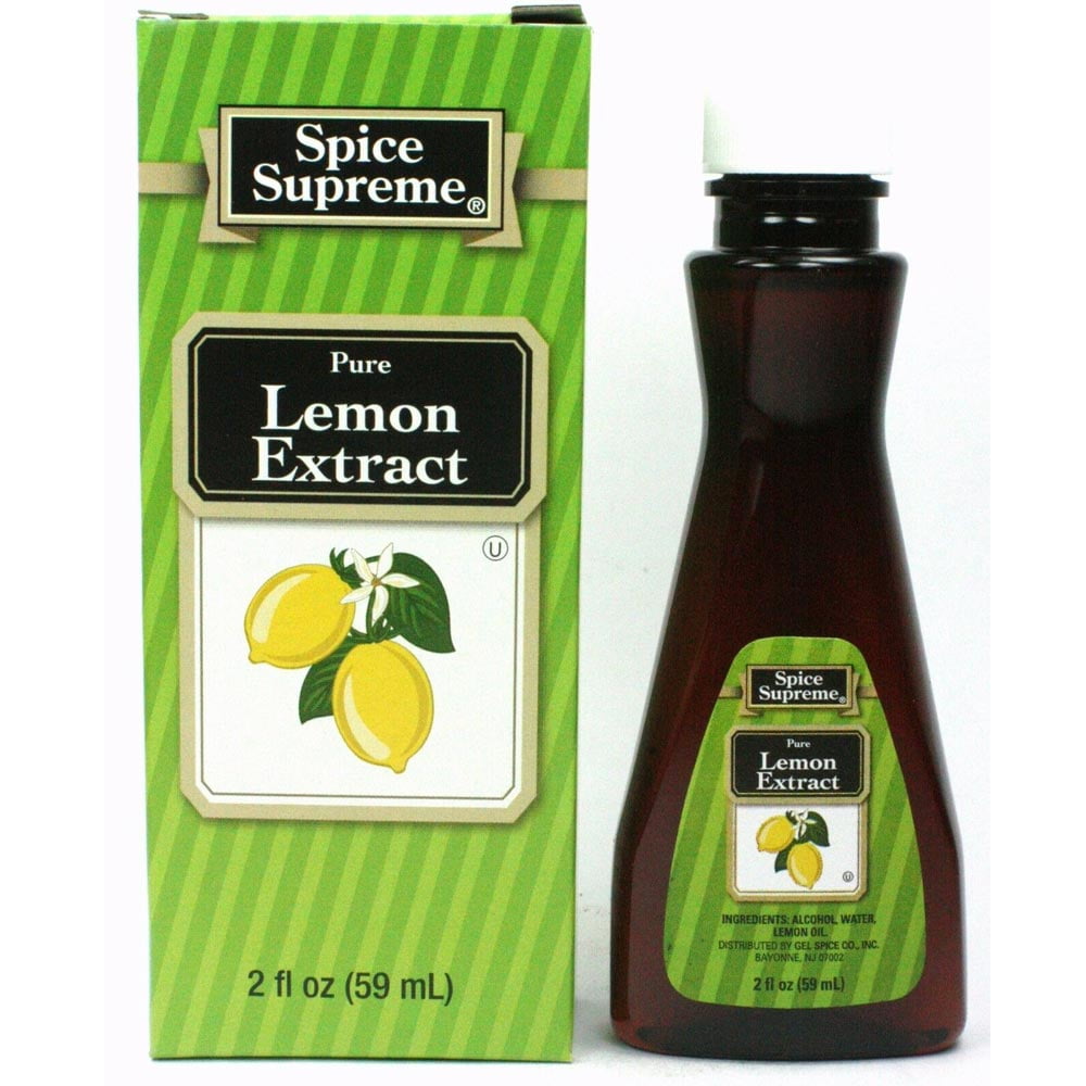 2 Spice Supreme Pure Lemon Extract Seasoning 2 Oz Jar Cook Meat Veggies ...