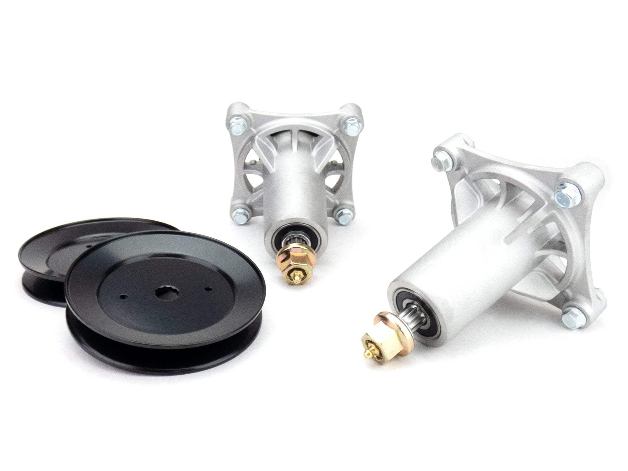 (2) Spindle Assemblies With Pulleys Fits AYP 42" and 48" Replaces ...