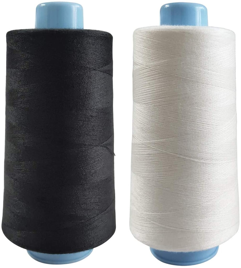 2 Spools Polyester 3000 Yards Sewing Thread Spools, 40/2 Thread for ...