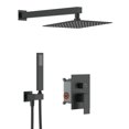 2 Spray Patterns With 2 0 Gpm 10 In Wall Mount Rain Fixed Shower Head