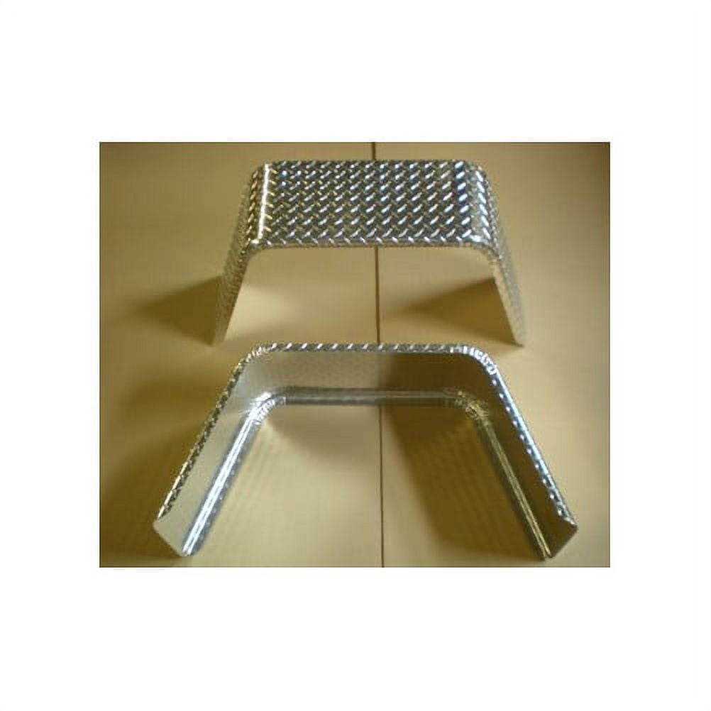 "Pair of Square Flat Top Aluminum Tread Plate Trailer Fenders 34""L 17. ...