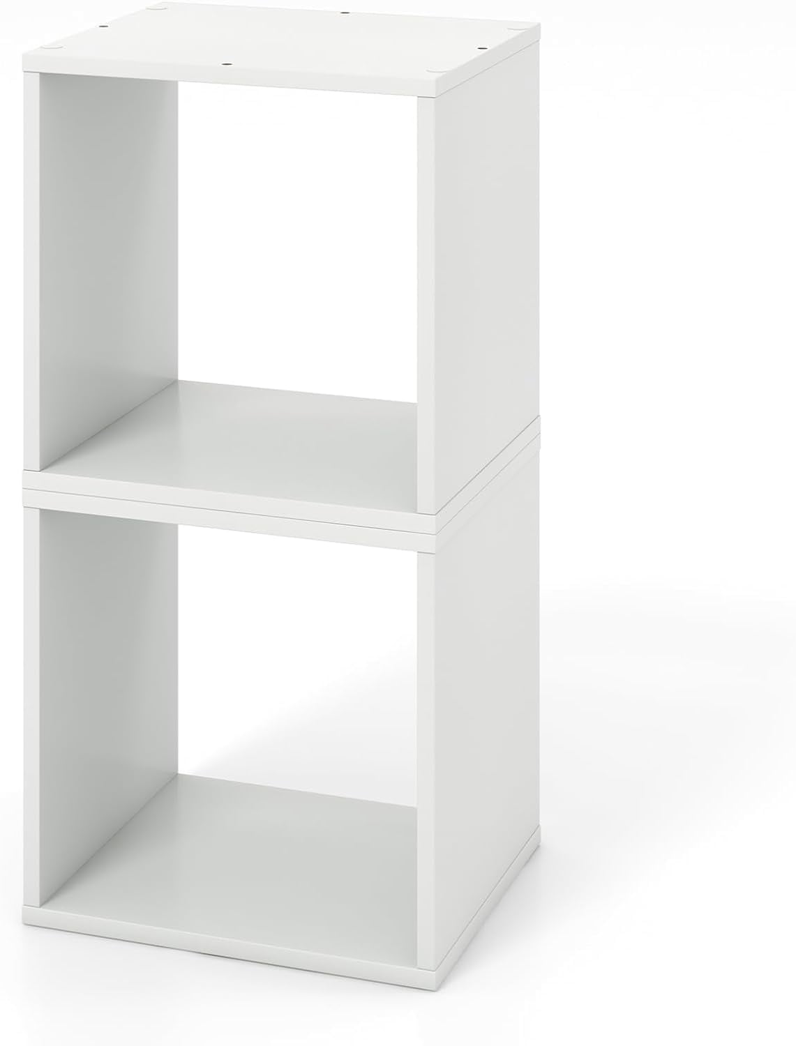 2 Stackable Bookshelf Cubes Cubical Storage Organizer With 2 Removable