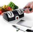 2-Stage Electric Knife Sharpener with Diamond Abrasives and Precision ...