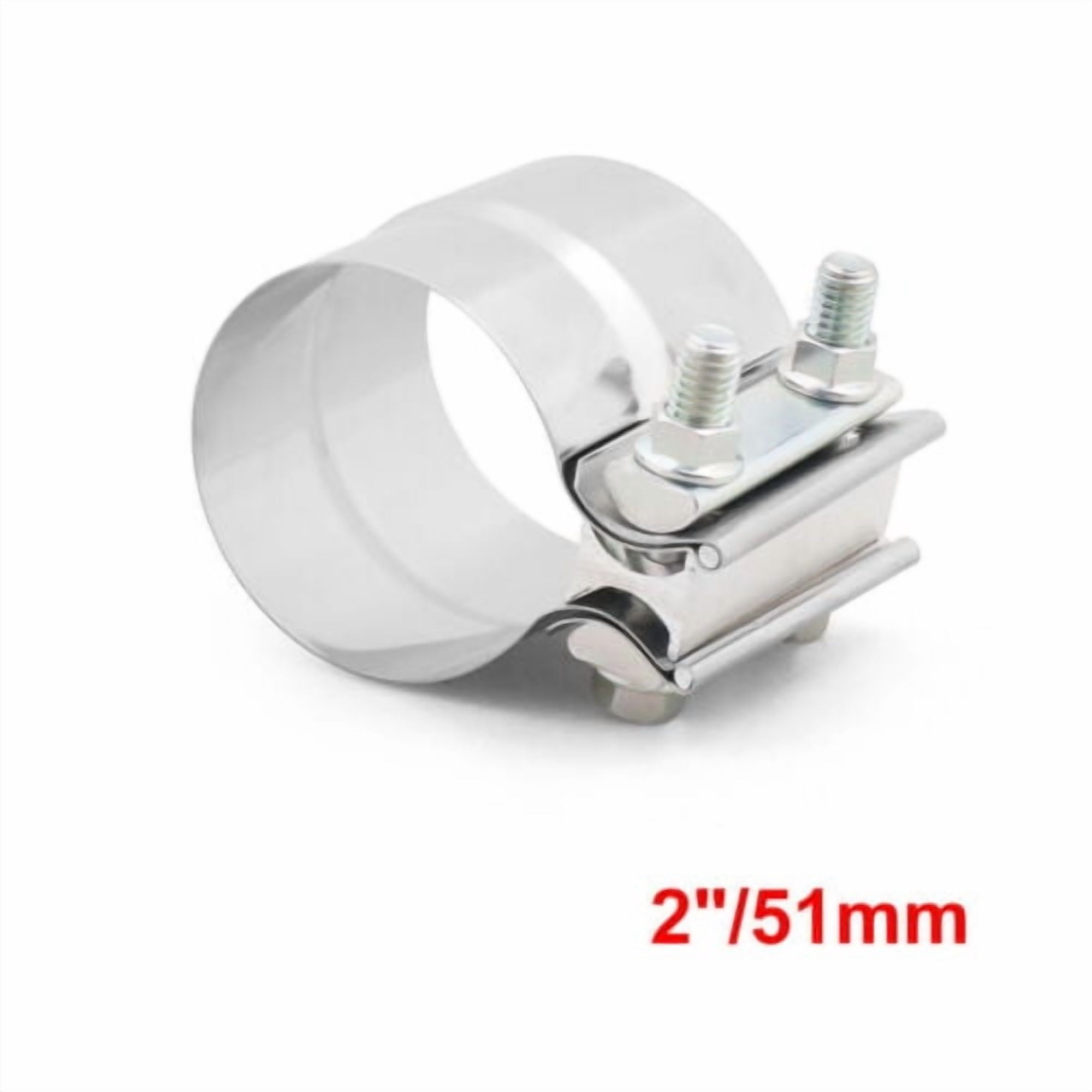 2" Stainless Steel Lap Joint Band Exhaust Clamp Pipe Repair T304 Step ...