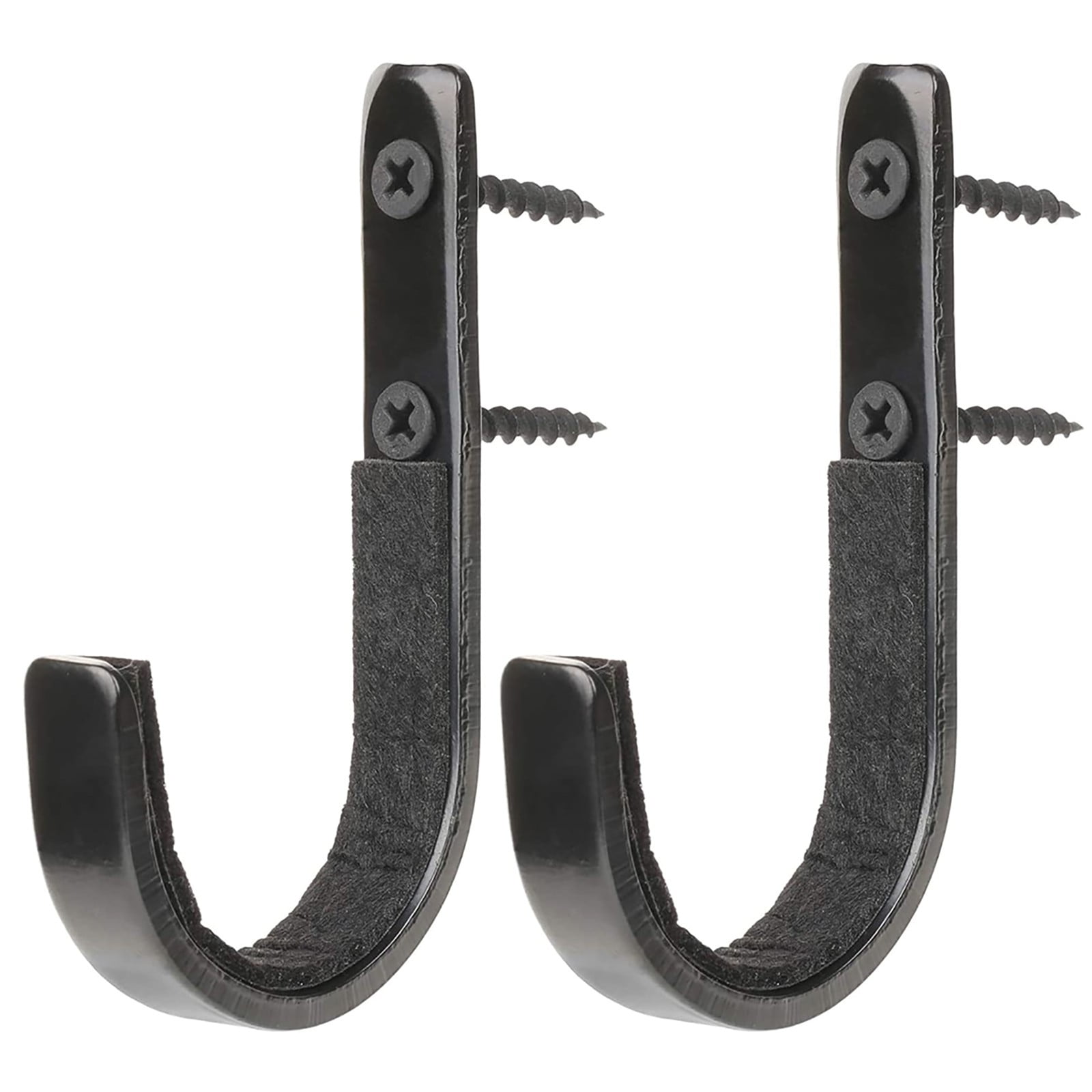 2 Stainless Steel Mounts Wall Mounted Bow Hook Black Kitchen Faucet 883 ...