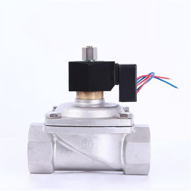 2" Stainless Steel Non Solenoid Valve Waterproof Normally Open Solenoid Valve With LED Power ...
