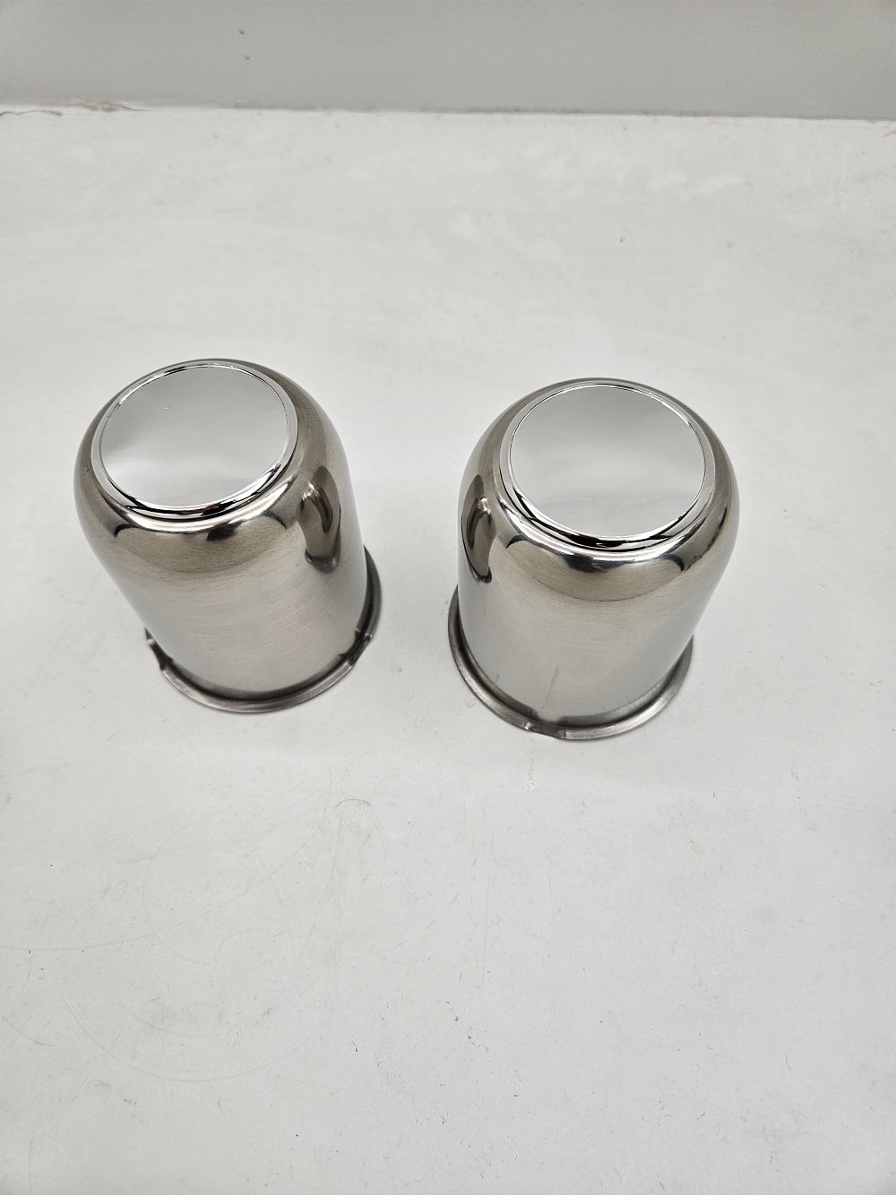 2- Stainless Steel Trailer Wheel Center Hub Cap Covers / 3.18 Bore ...