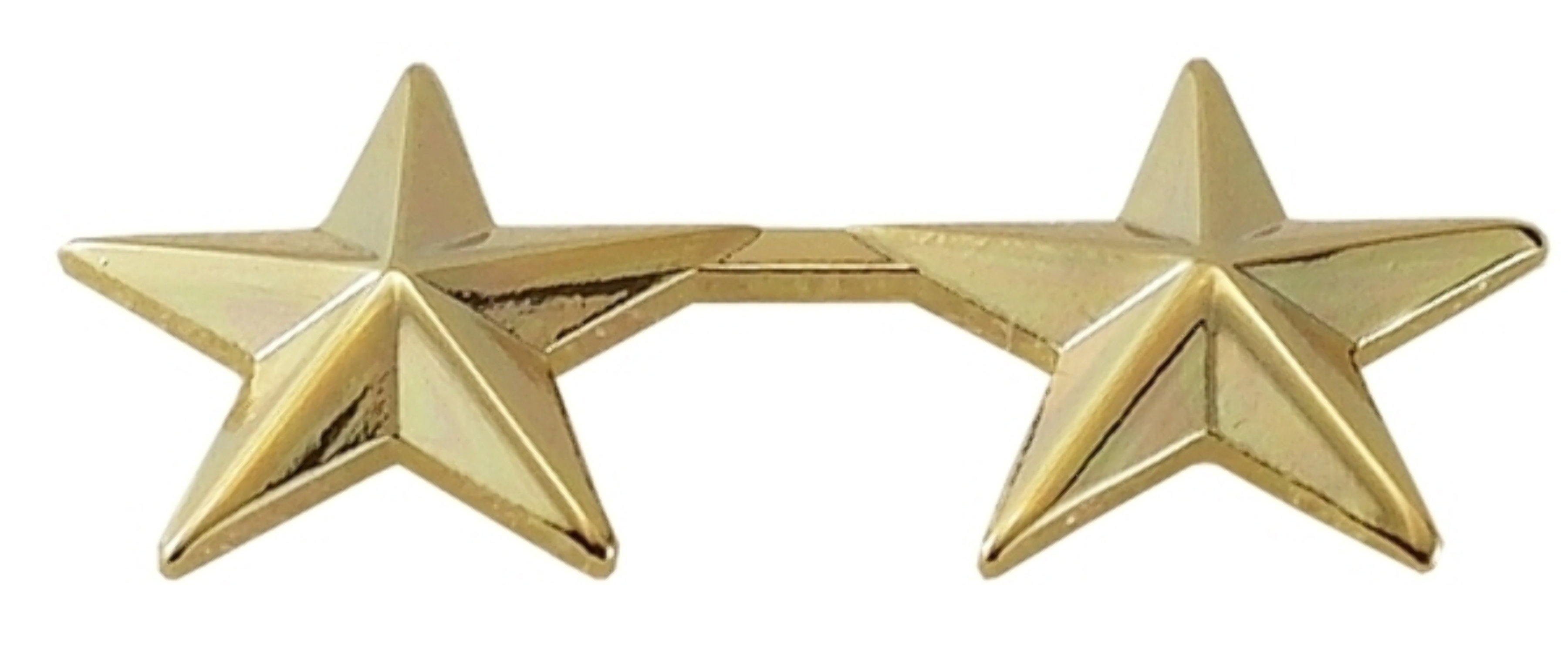 Hero's Pride Rank Insignia, 2 Star - 5/18" High, Five-Pointed Star Pin ...
